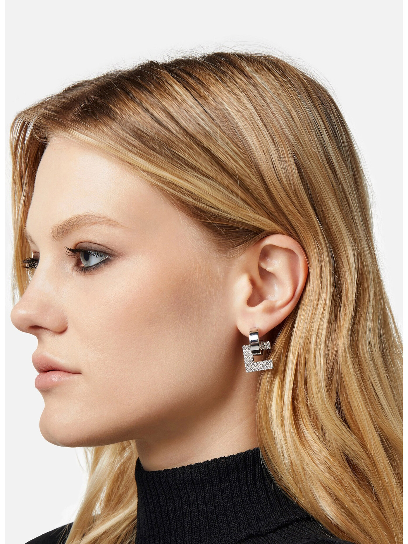 ELISABETTA FRANCHI ORECCHINI LOGO SILVER CON STRASS | a472211-11788 ...